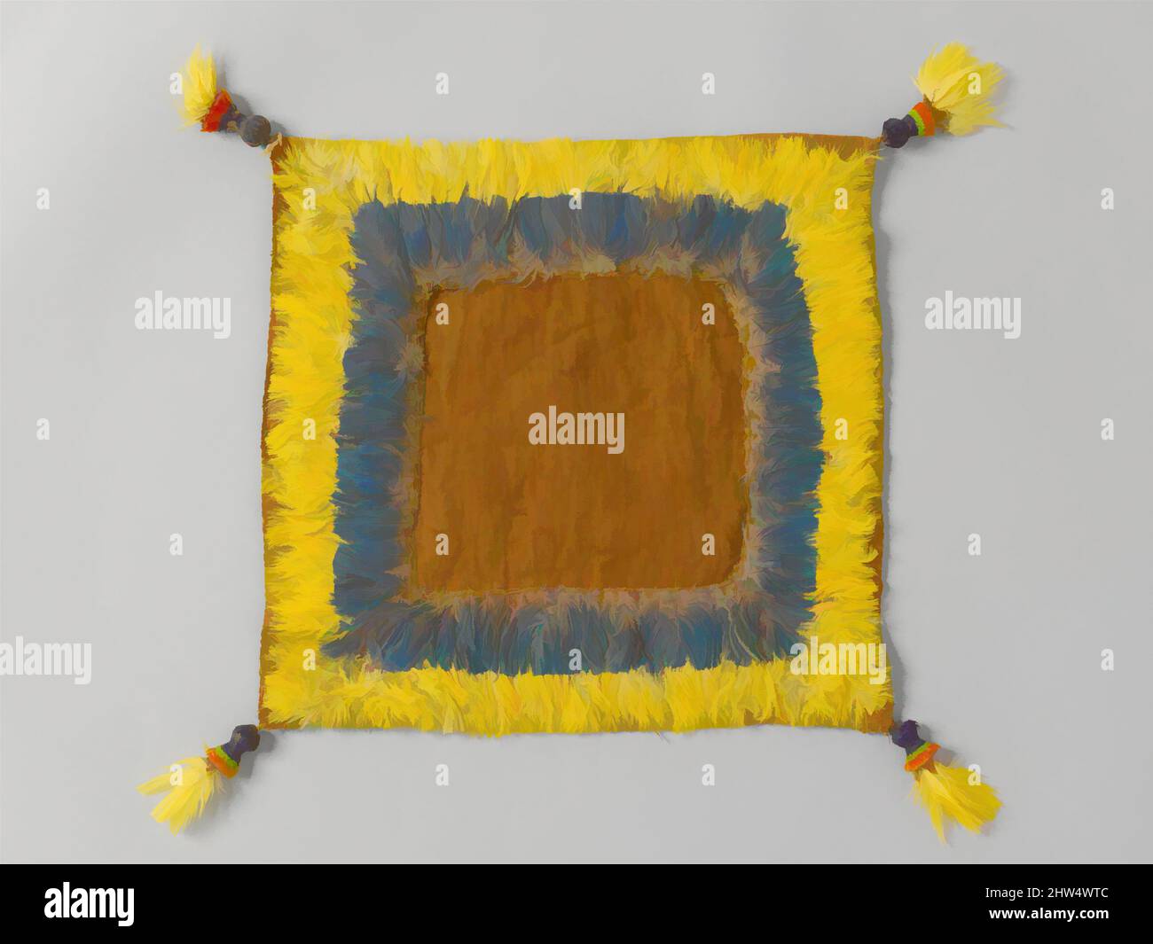 Art inspired by Square Cloth with Feathered Border, 14th–15th century ...