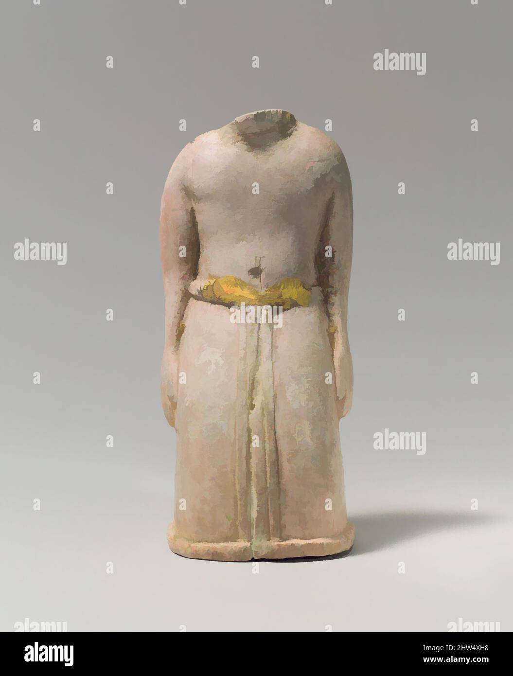 Art inspired by Furniture element: kneeling male figure, Middle Bronze ...