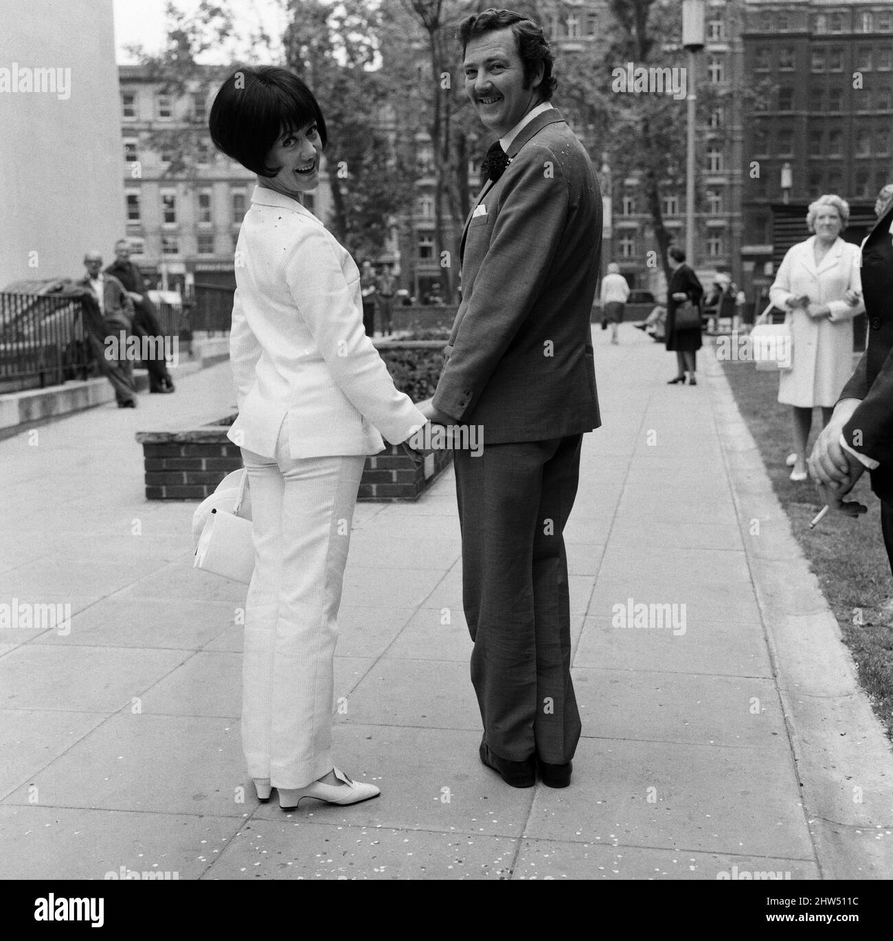 When actor Robin Hunter was married today at Caxton Hall his actress ...