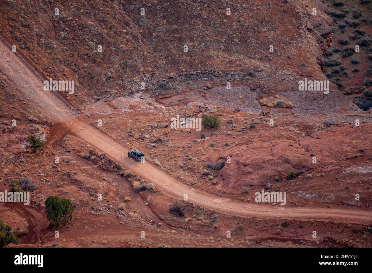 Land Roaming Vehicle on Pot Ash Road Below In Dead Horse State Park in ...