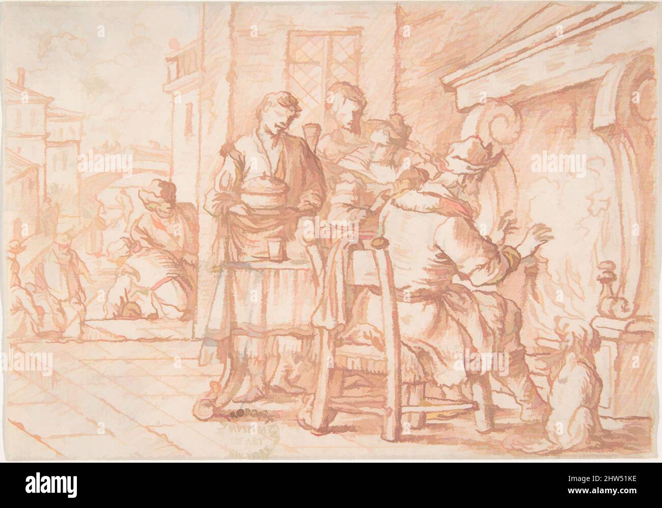 Red chalk over faint traces of black chalk hi-res stock photography and ...