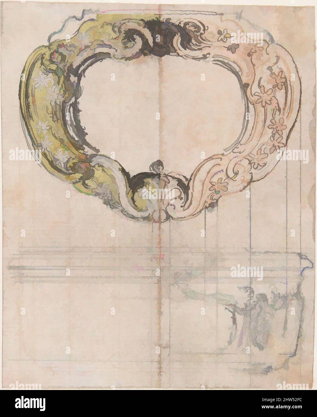 Cartouche shaped gold box hi-res stock photography and images - Alamy