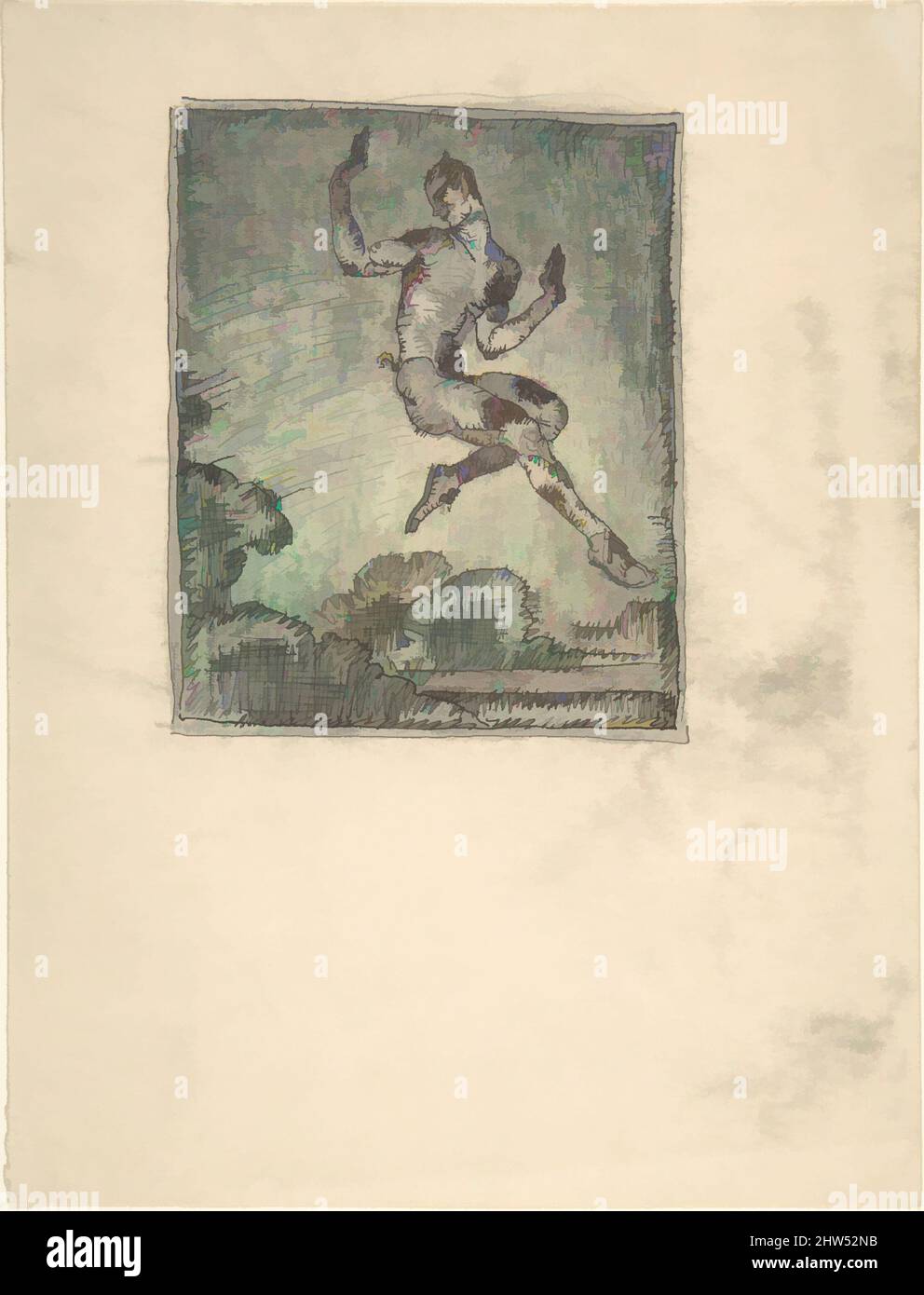 Art inspired by Dancer in the Role a Faun, early 20th century, Pen and ...