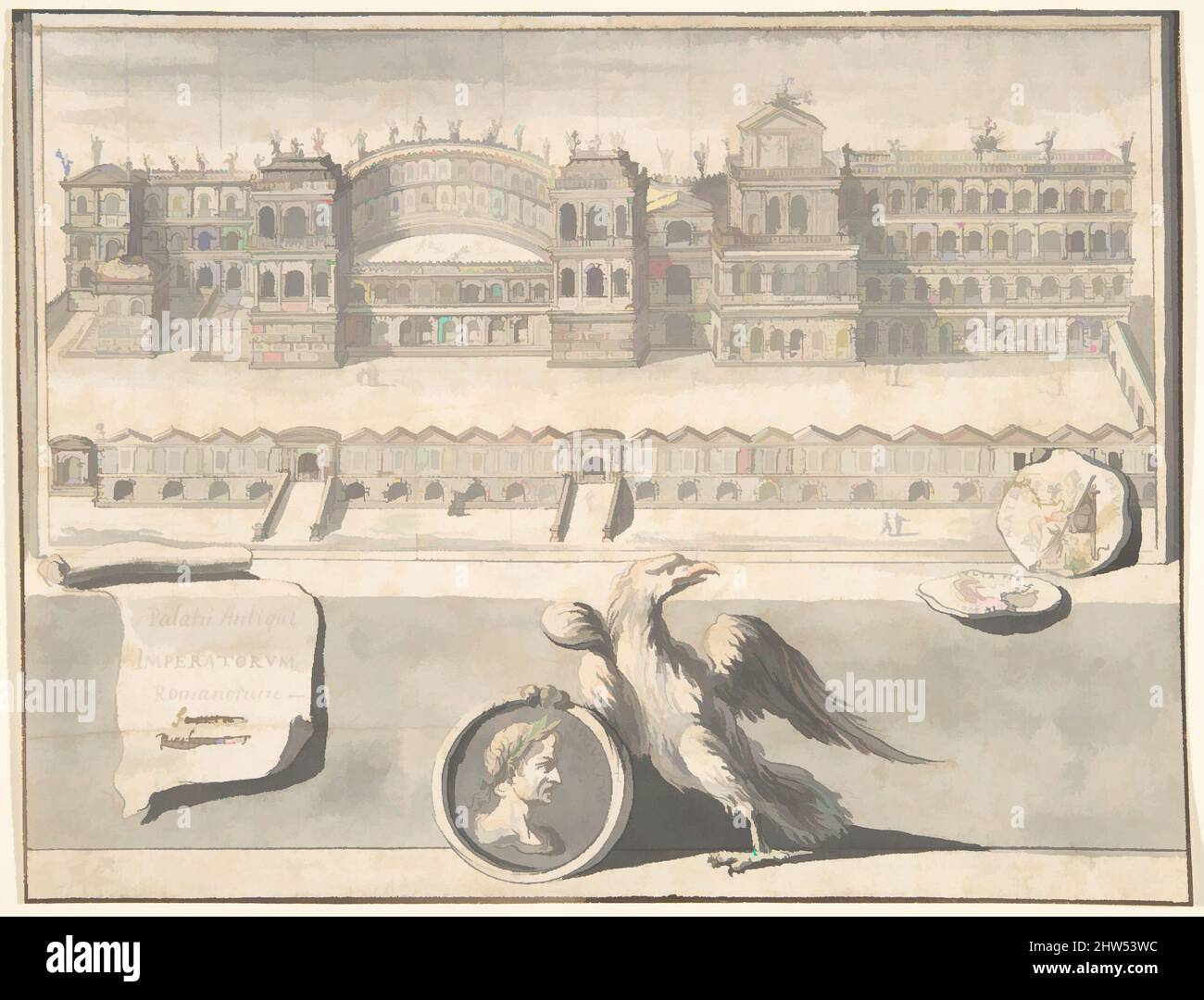 Art inspired by A Reconstructed View of the Palace on the Palantine ...