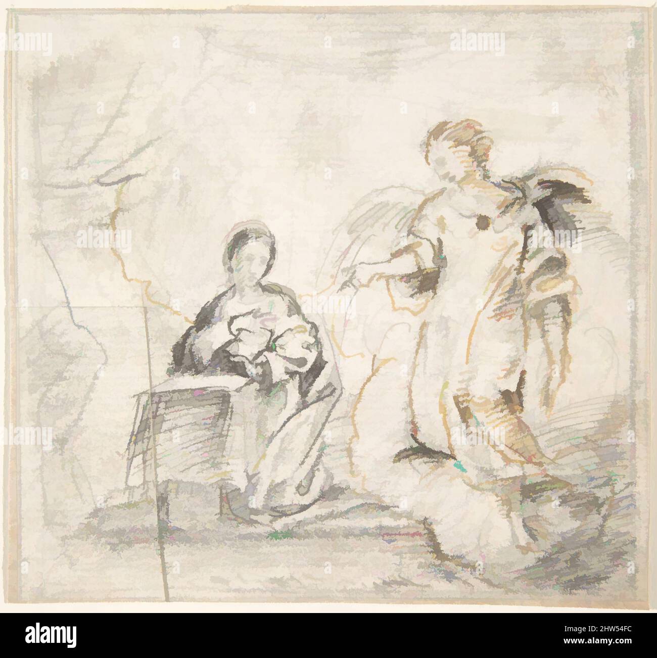 Art inspired by The Annunciation (Angel Approaching From the Right ...