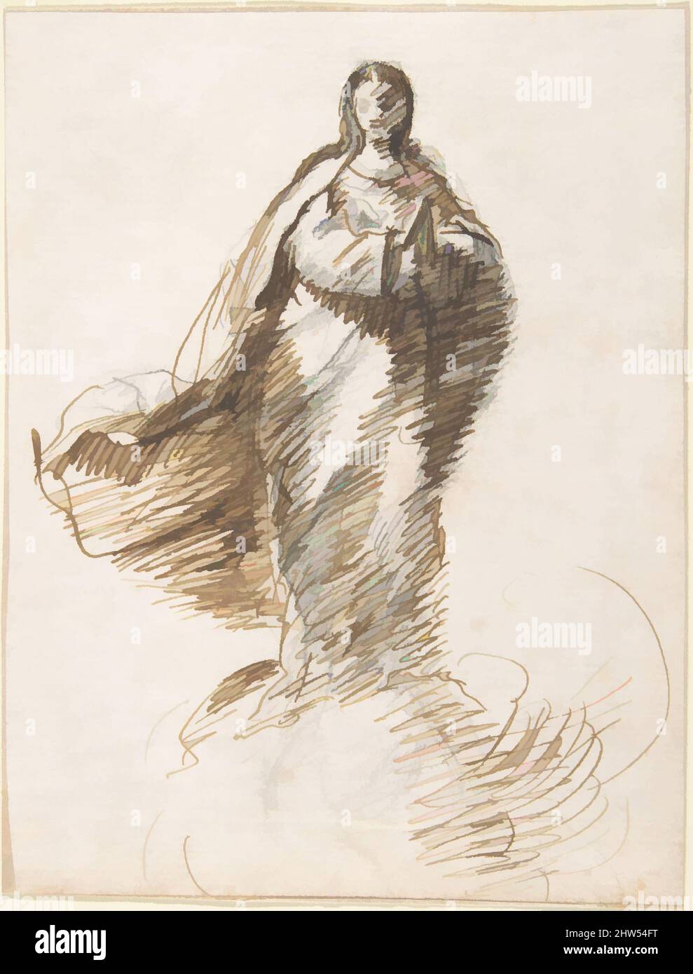 Art inspired by Virgin of the Immaculate Conception Standing on Clouds ...