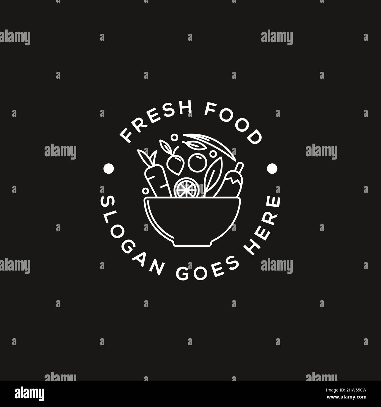 Food logo Stock Vector Images - Alamy