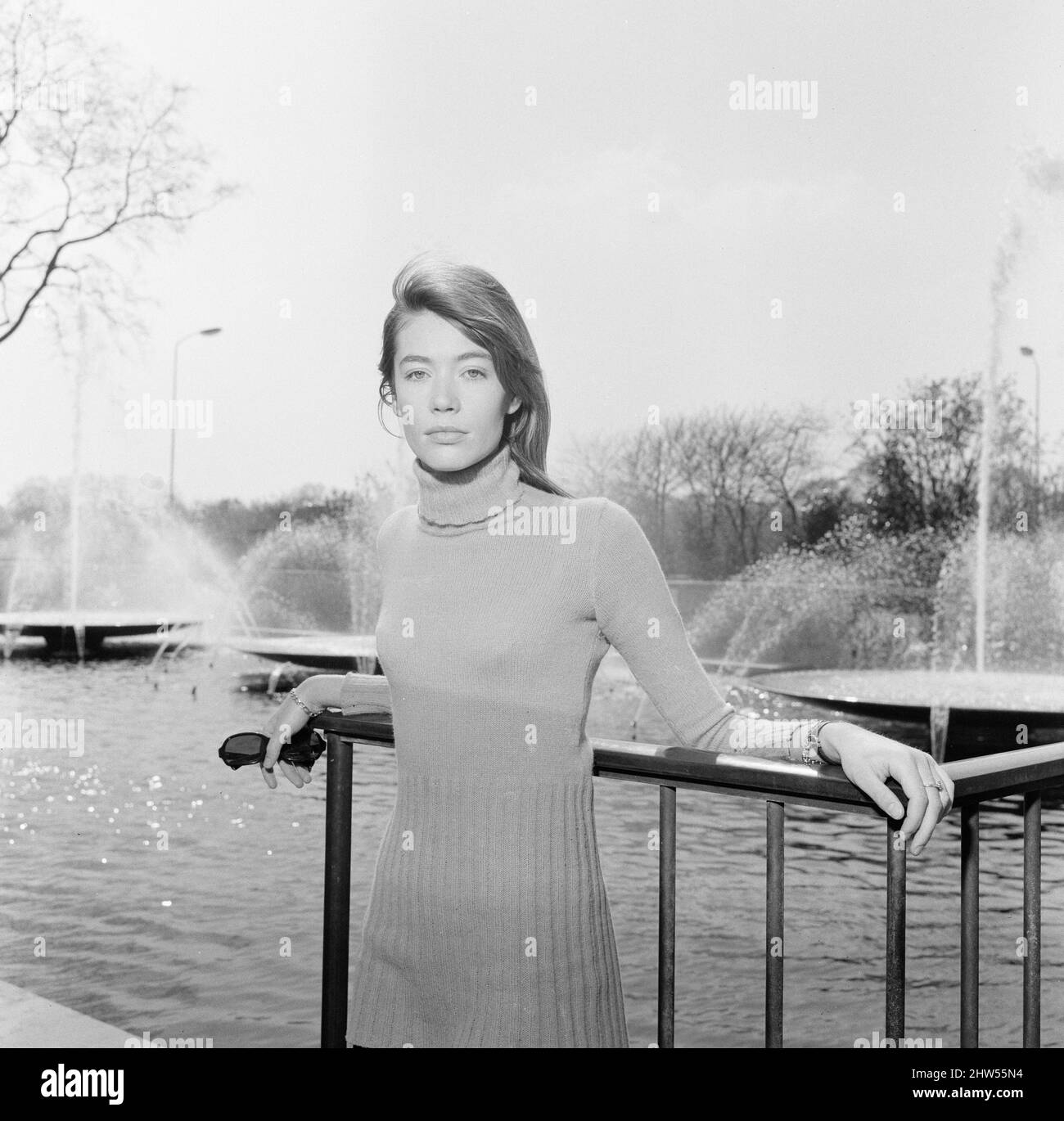 Francoise Hardy, french singer relaxes in the spring sunshine, Hyde ...