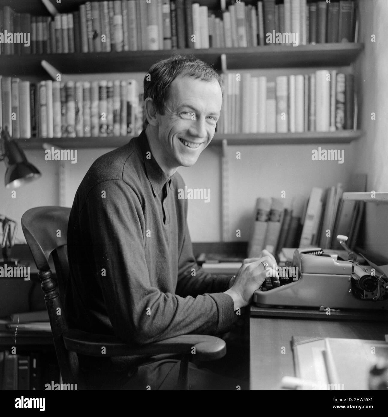 Author Alan Garner at Toad Hall, Blackden-cum-Goostrey, Cheshire.25th September 1967. X8951 ...