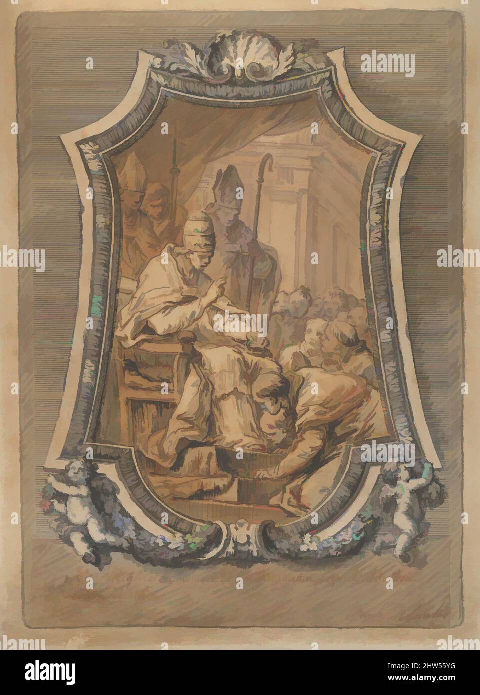 Art inspired by The Clergy of Rome Paying Homage to St. Gregory after ...