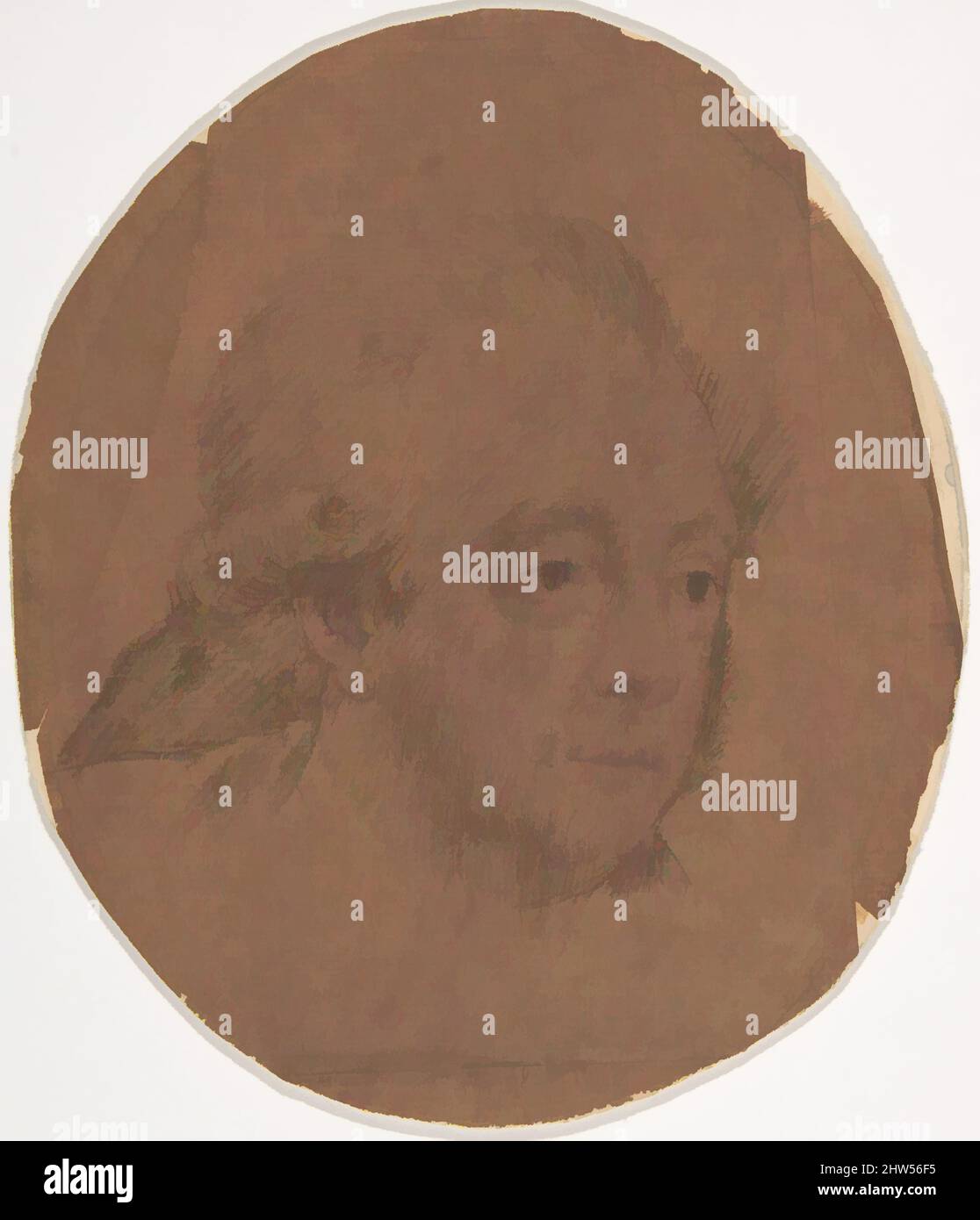 Art inspired by Richard Brocklesby, physician, 1764–1802, Black and red ...