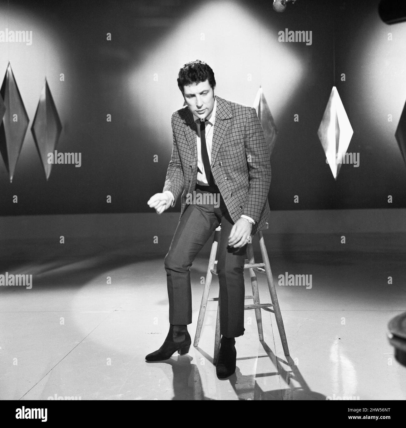 Tom Jones seen here recording Tom Jones! TV programme at the ATV ...