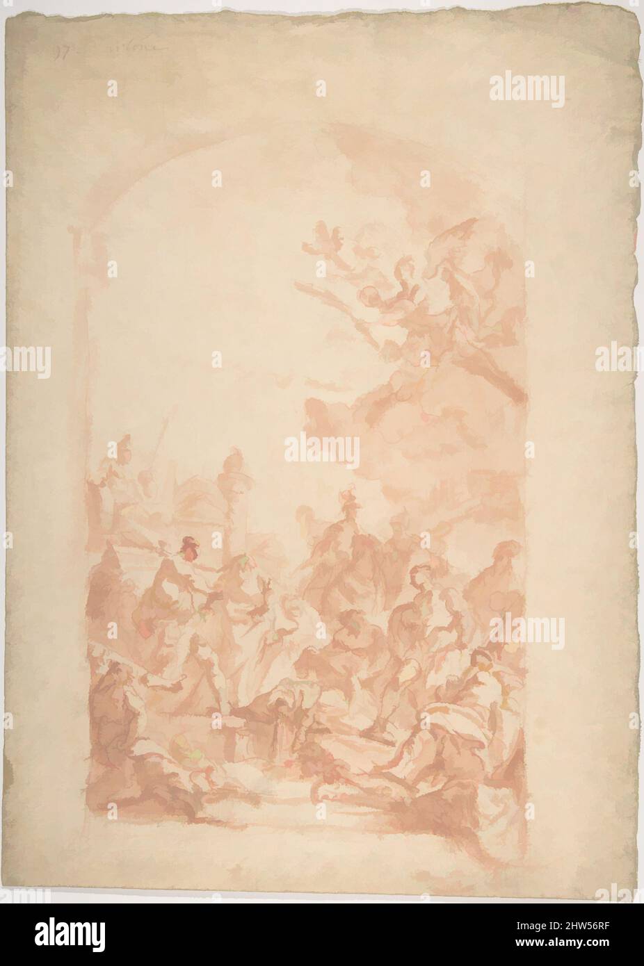 Art inspired by The Decapitation of a Male Saint, 1686–1775, Brush and ...