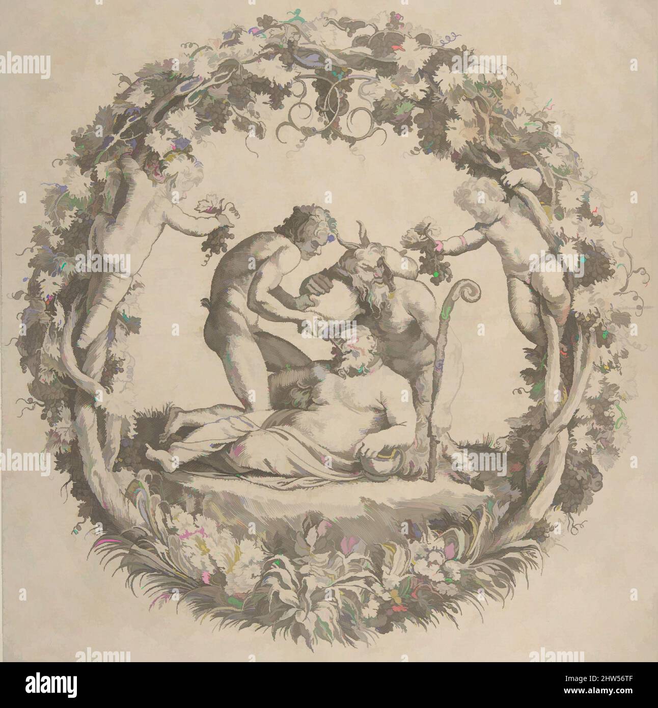 Art inspired by The Drunken Silenus, 1560–1609, Engraving on Silver, 9 ...