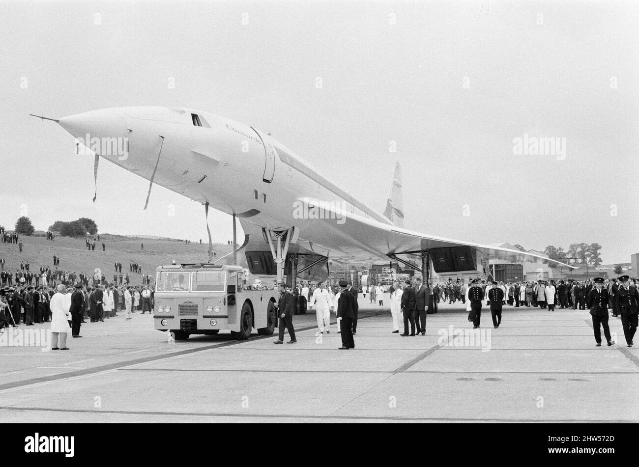 Concorde prototype 002 makes its first official public appearance in ...