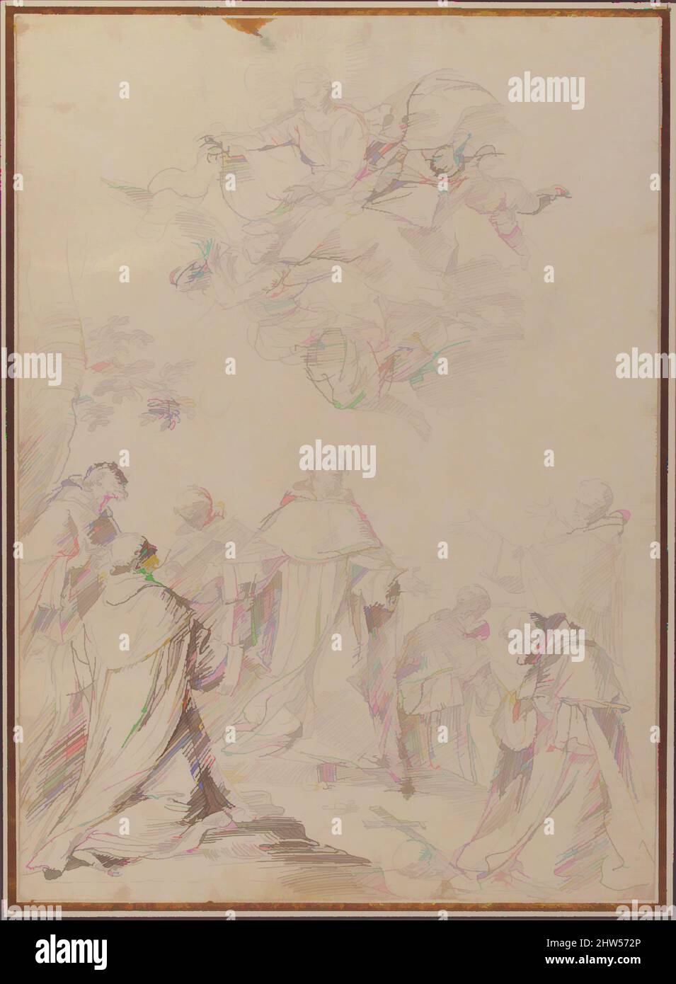 Art inspired by The Virgin Bringing the Habit to the Seven Founding ...