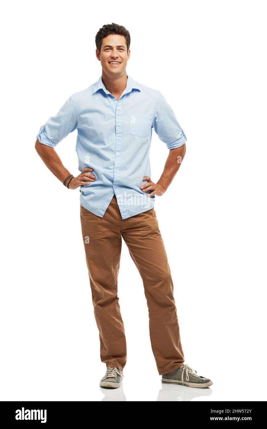 Hes got an expression for every occassion. Studio shot of handsome ...