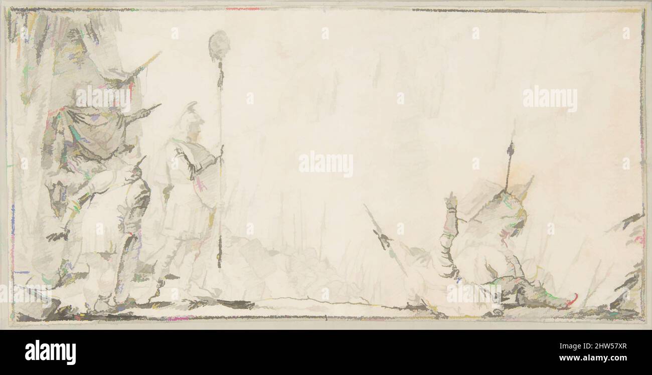 Art inspired by Illustration for a Book: Soldier in front of 'General ...