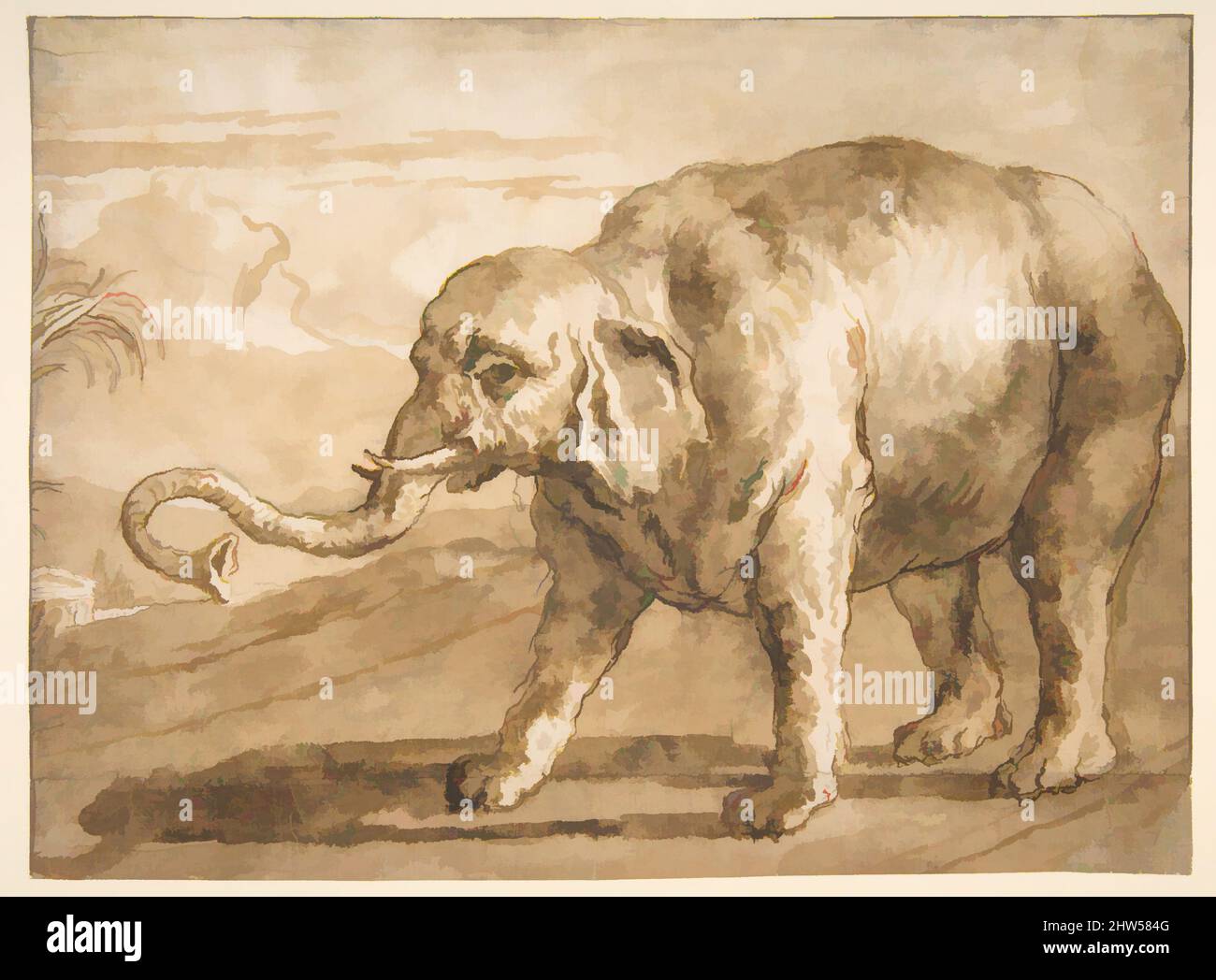 Pen And Ink Elephant