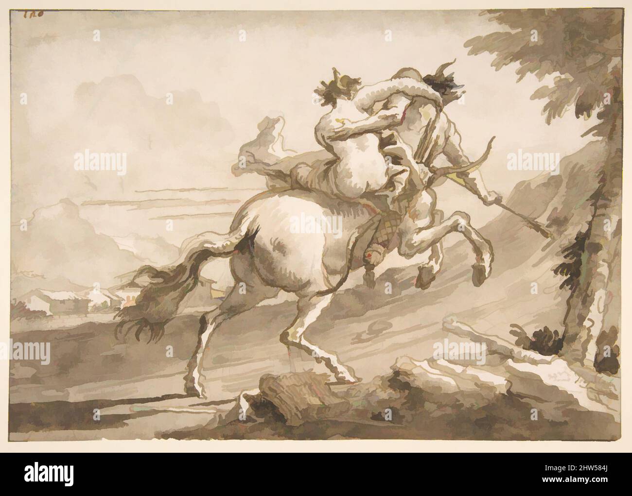 Art inspired by Back View of a Centaur Abducting a Satyress, 1727–1804 ...