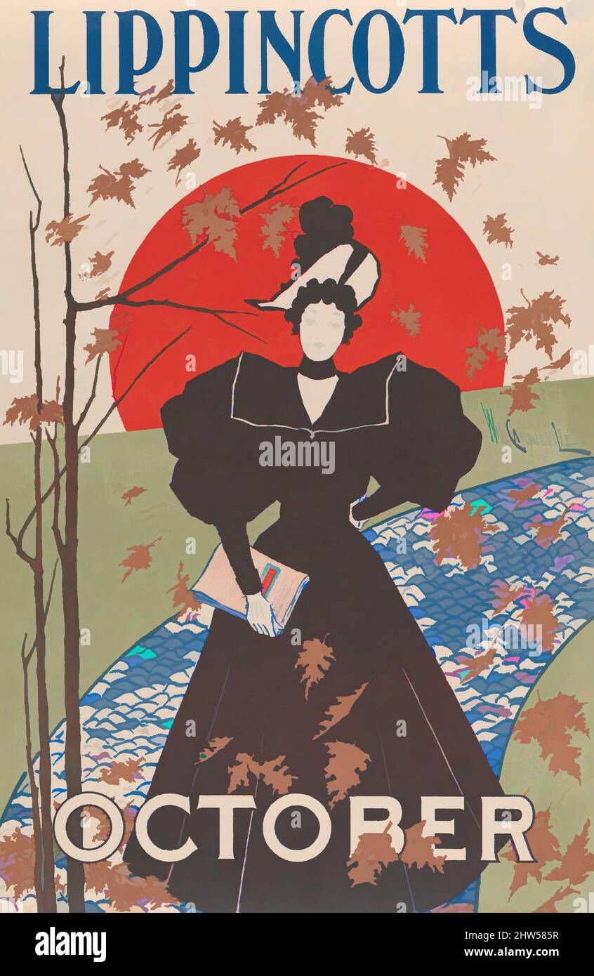 Art inspired by Lippincott's: October, 1895, Lithograph, Sheet: 18 3/4 ...
