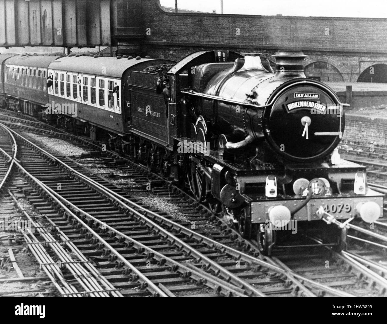 The Pendennis Castle glides into Chester Station. The train had been ...