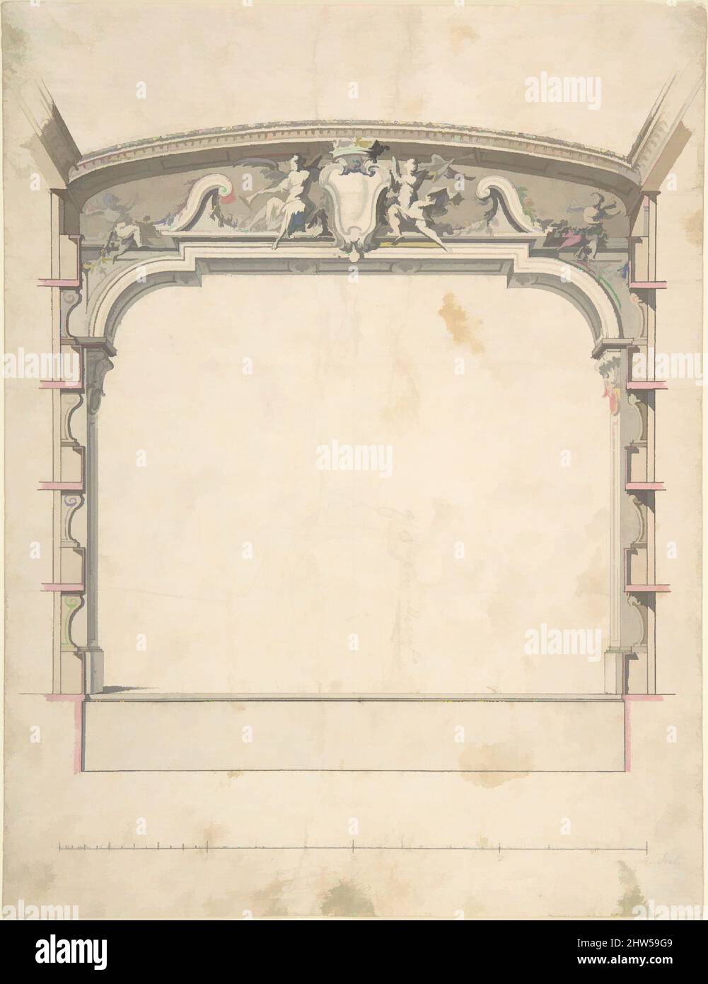 Art inspired by Design for the Proscenium Arch of a Theatre with Two ...