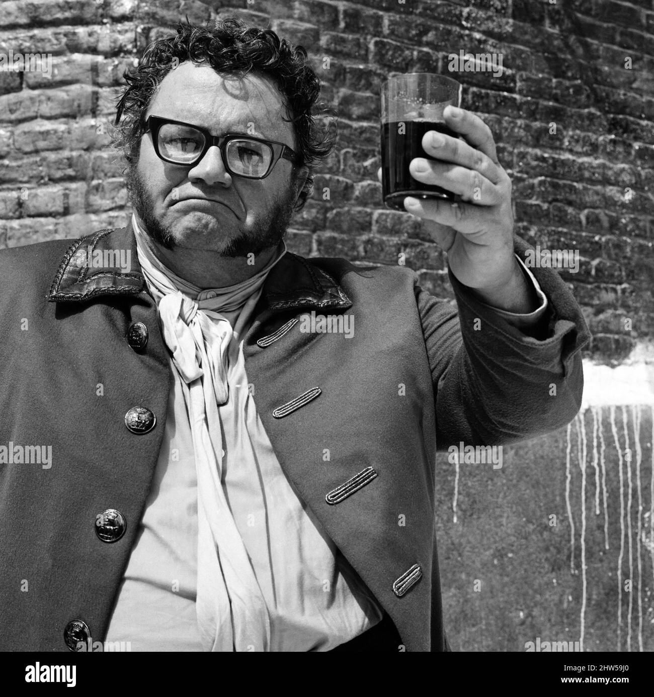 Filming of Oliver! at Shepperton studios. Harry Secombe playing the ...