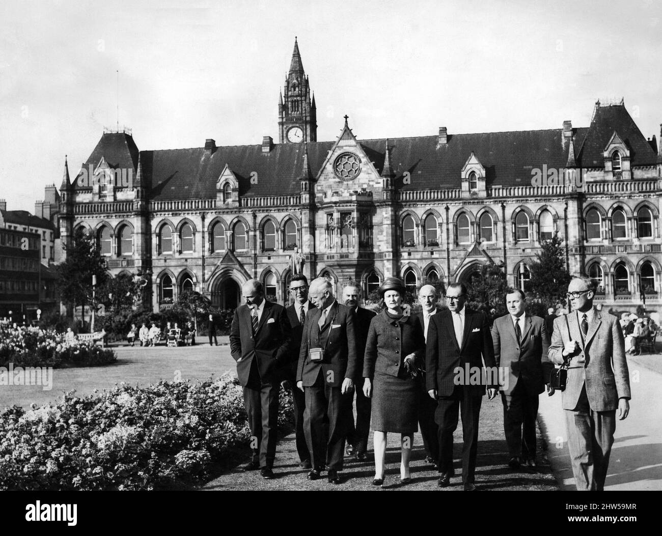 Mayor of Middlesbrough, Councillor Reg Thompson with councillors ...