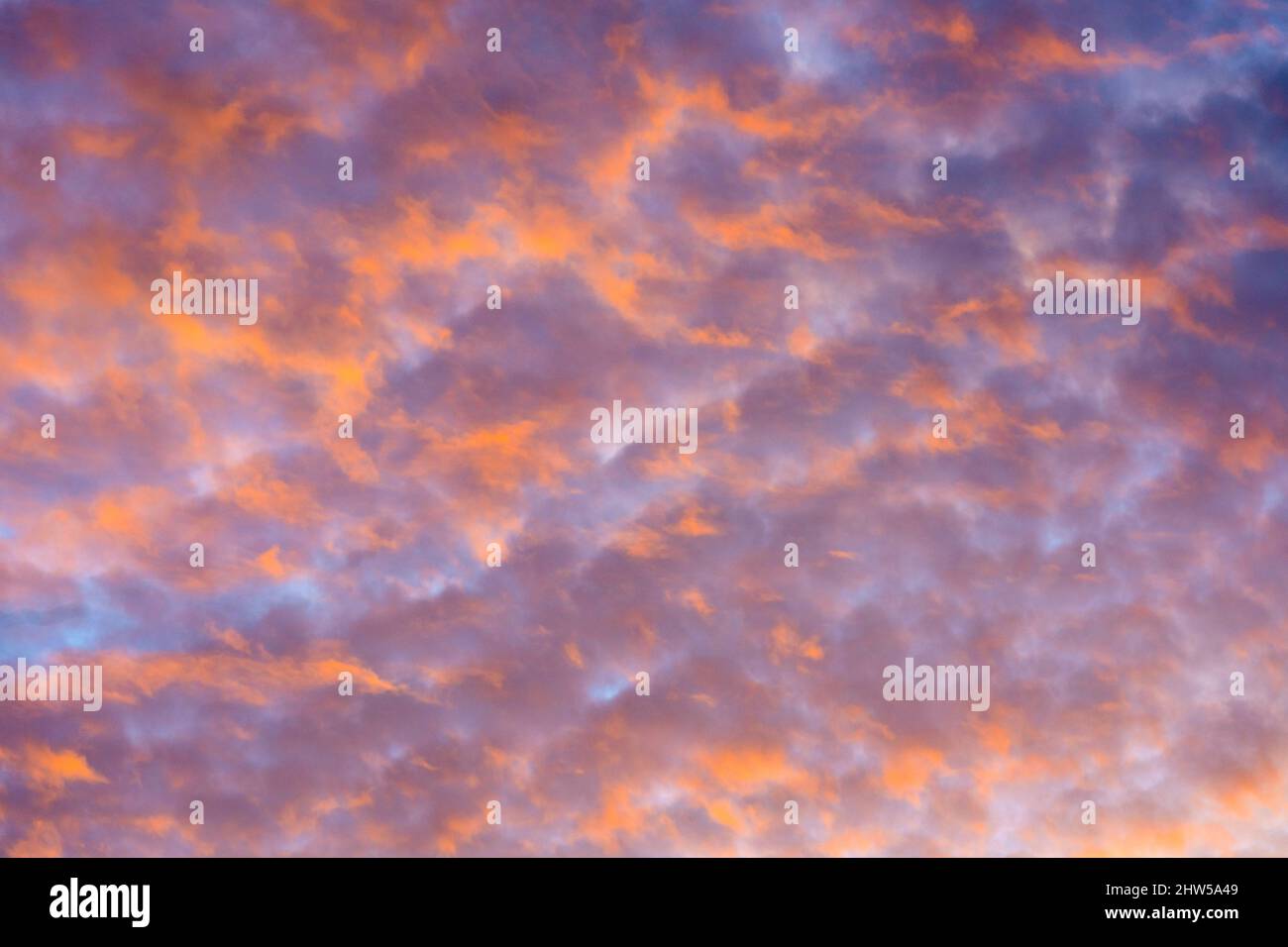 Orange sunrise sky Stock Photo - Alamy