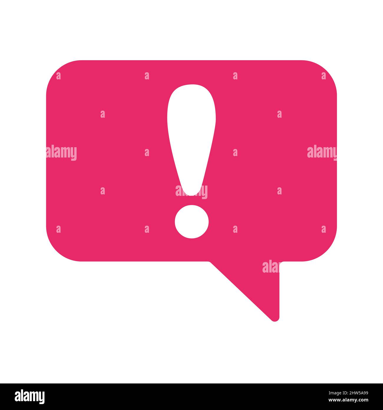 Exclamation vector icon attention logo warning speech bubble important ...