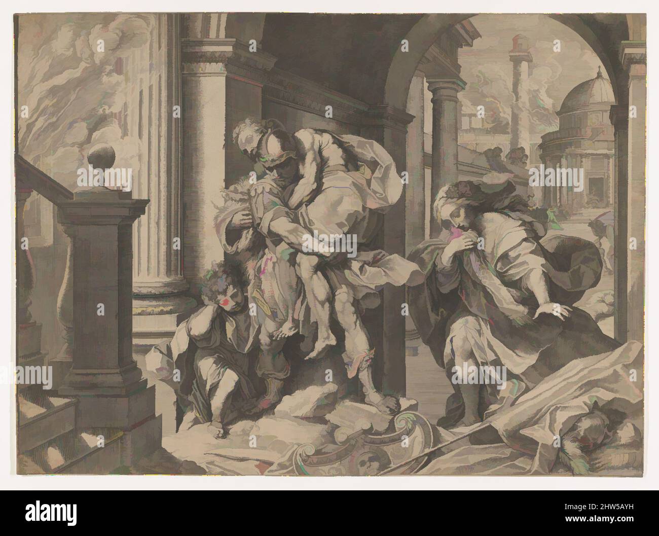 City Of Troy Burning