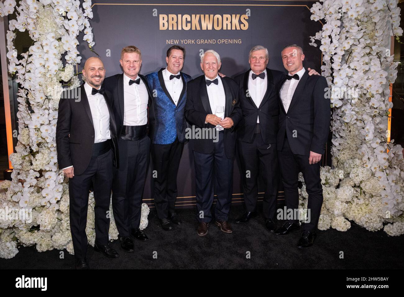 New York, USA. 03rd Mar, 2022. Brickworks Chairman Robert Millner (4th ...