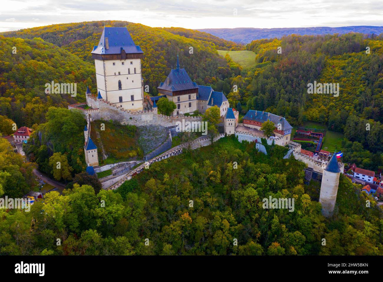 Karlstejn castle, Czech Republic Stock Photo - Alamy