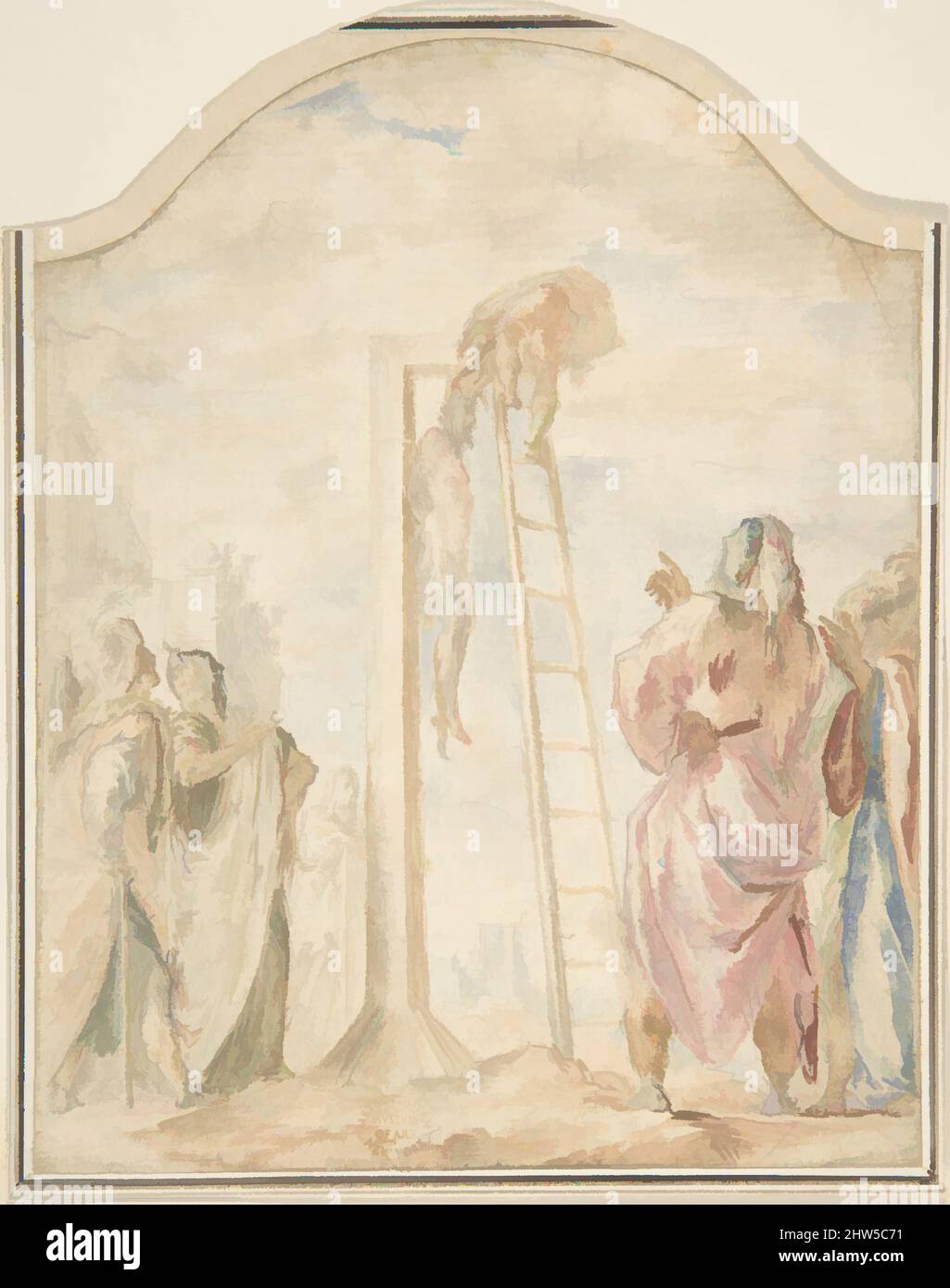Art inspired by An Execution, 18th century, Pen and ink, brush and wash ...