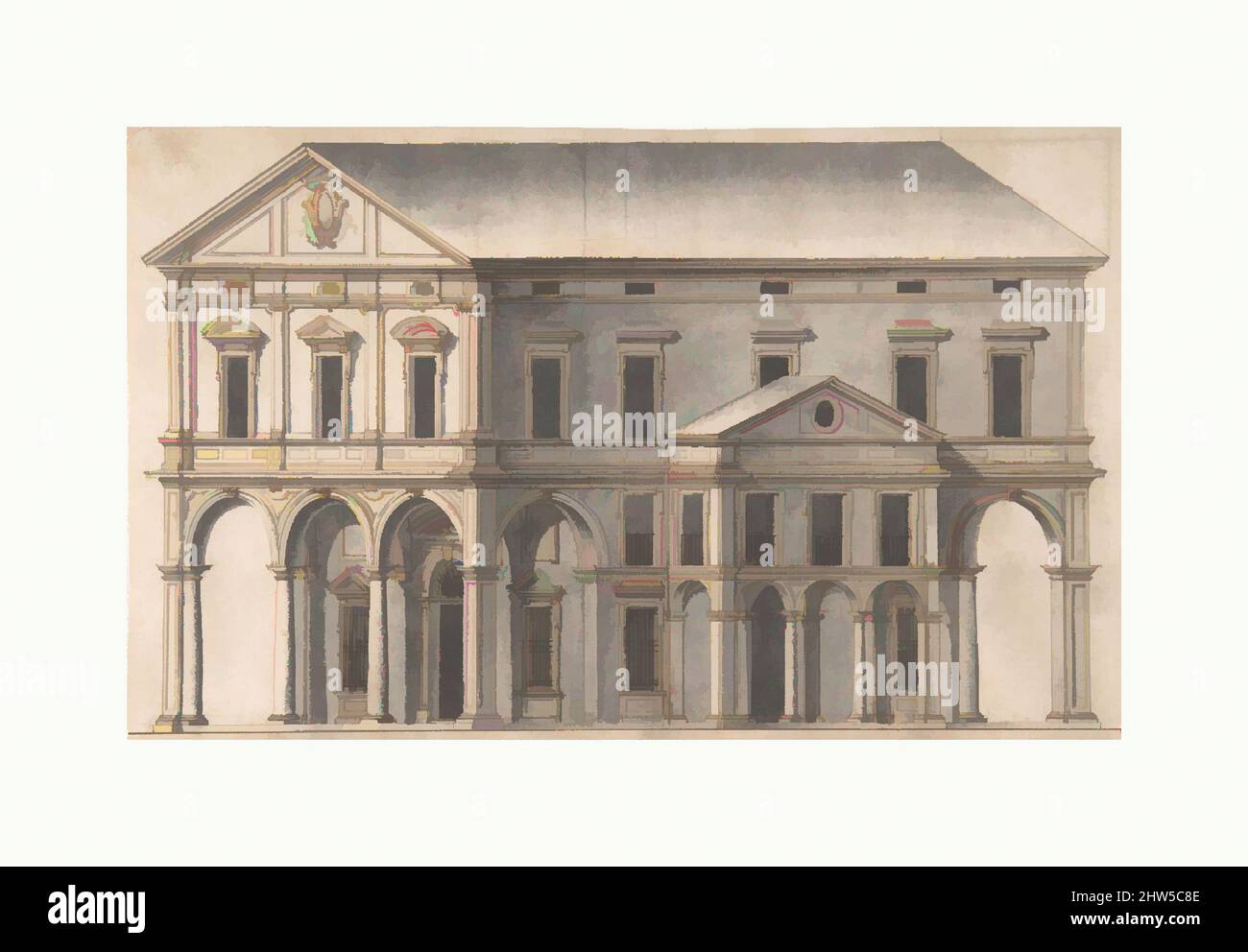 Art inspired by Project for a Public Building on a Square, 16th century ...