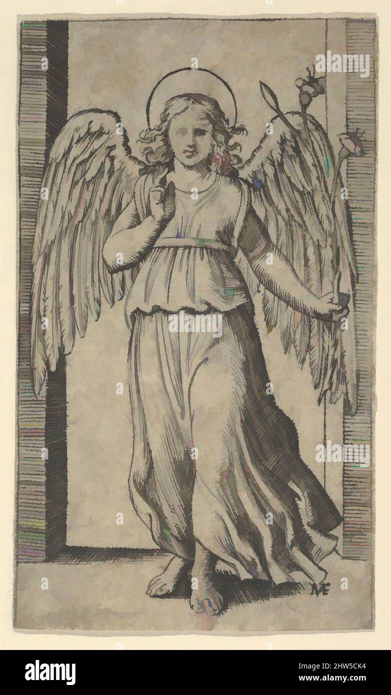 Art inspired by The Angel Gabriel standing, from the series 'Piccoli ...