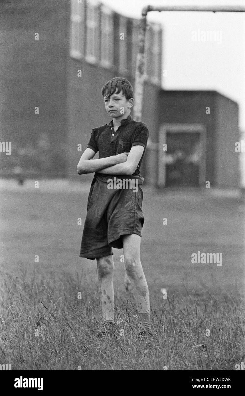 David Bradley, (aged 14) playing the part of Billy Casper, pictured ...