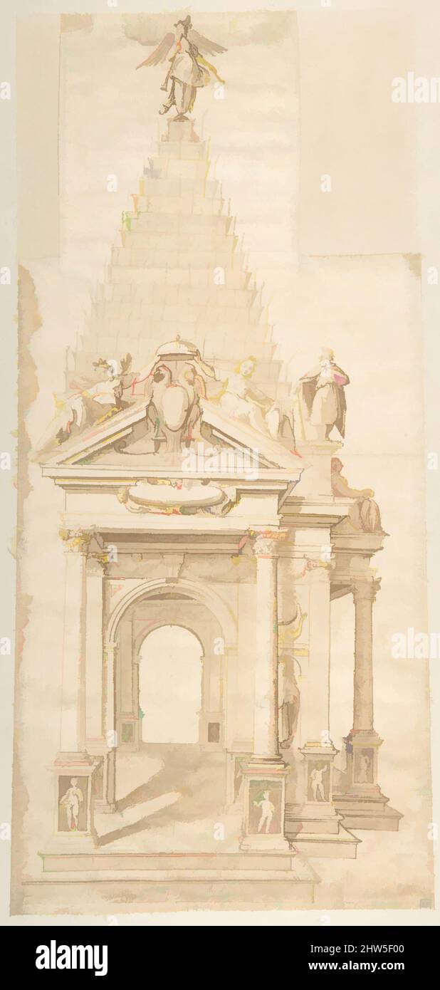 Art inspired by Drawing of a Catafalque for Philip II of Spain, 1598 ...