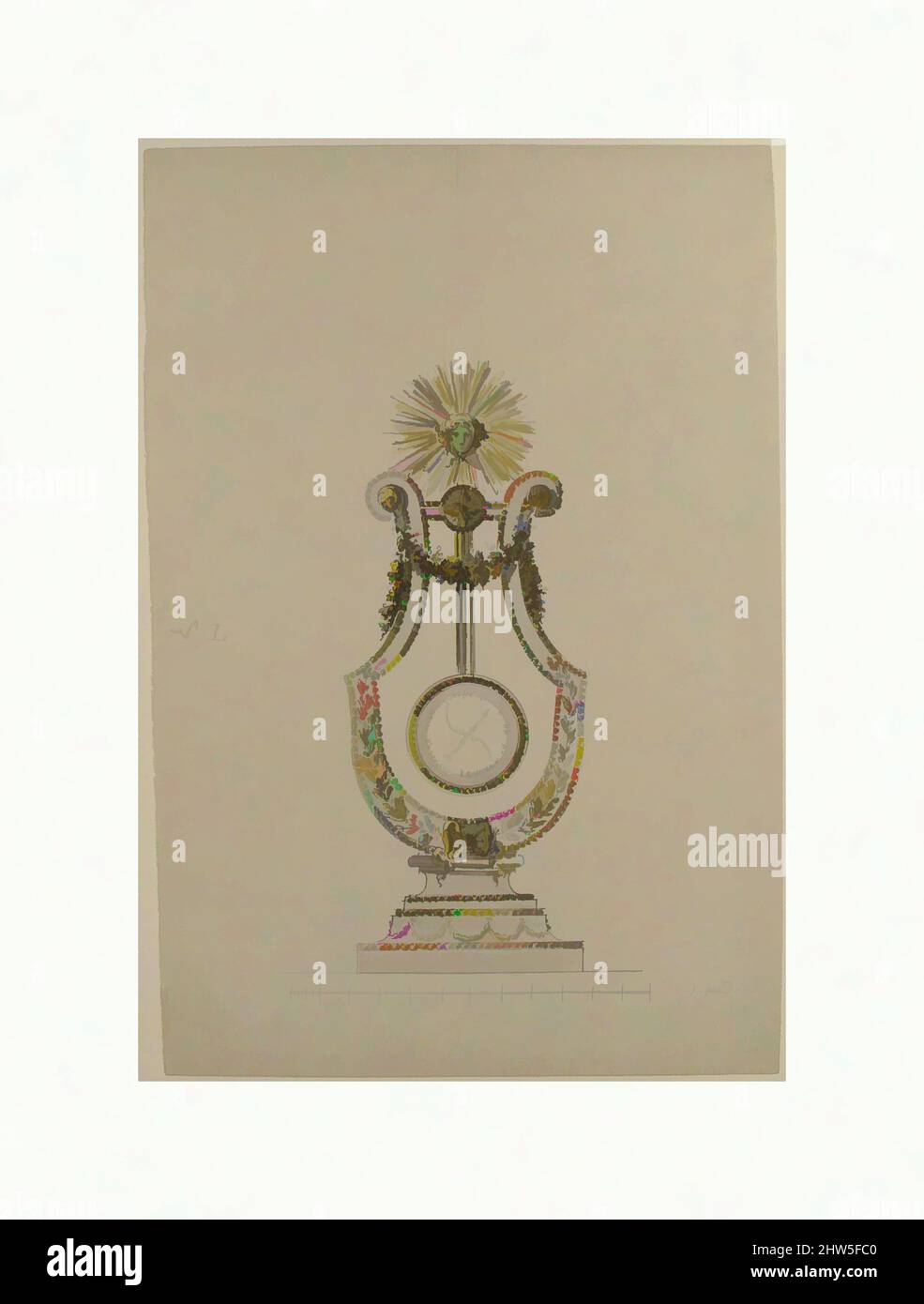 Lyre clock Cut Out Stock Images & Pictures - Alamy