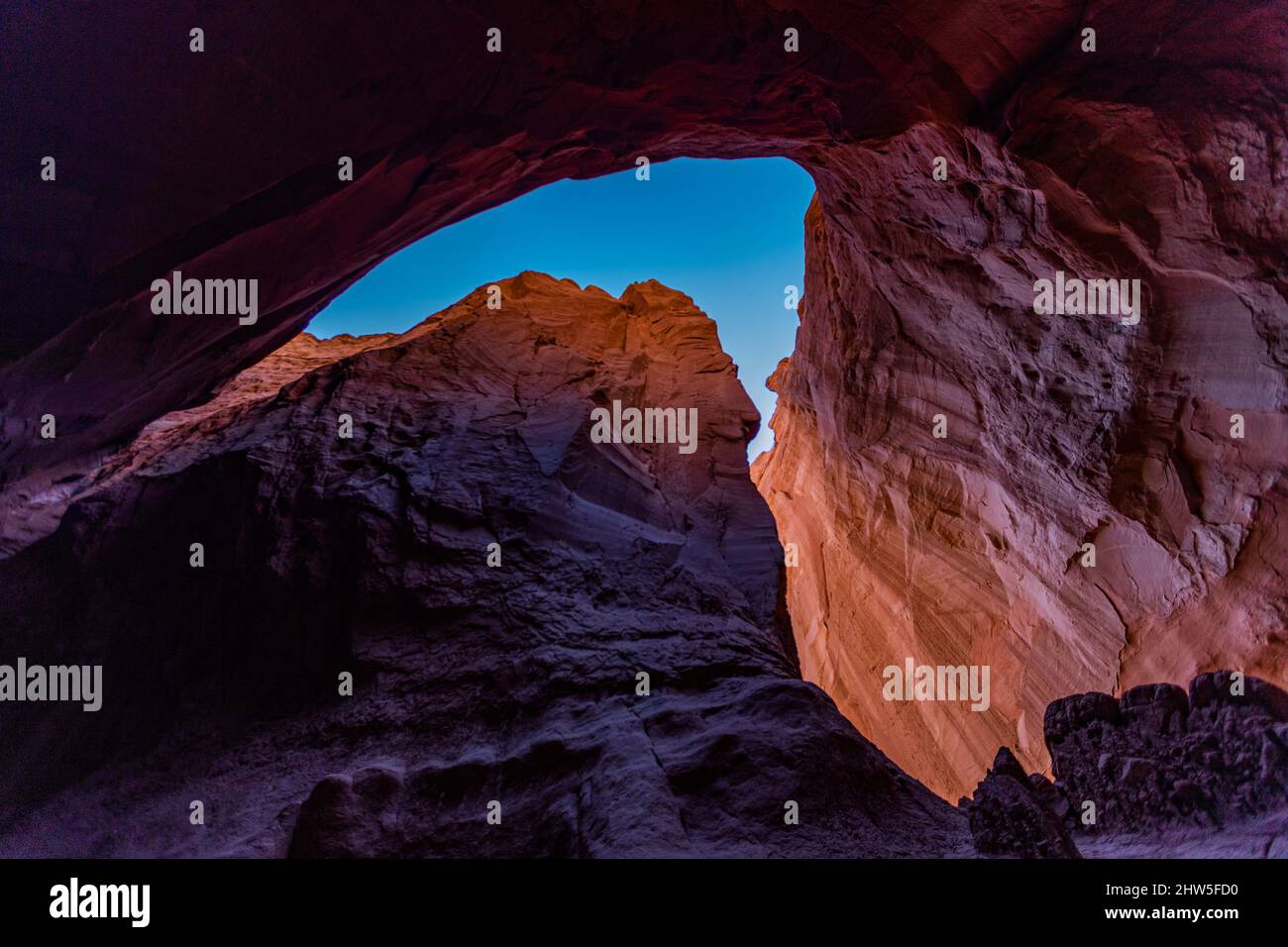 United States, Utah, Escalante, Sandstone layers in canyon Stock Photo ...