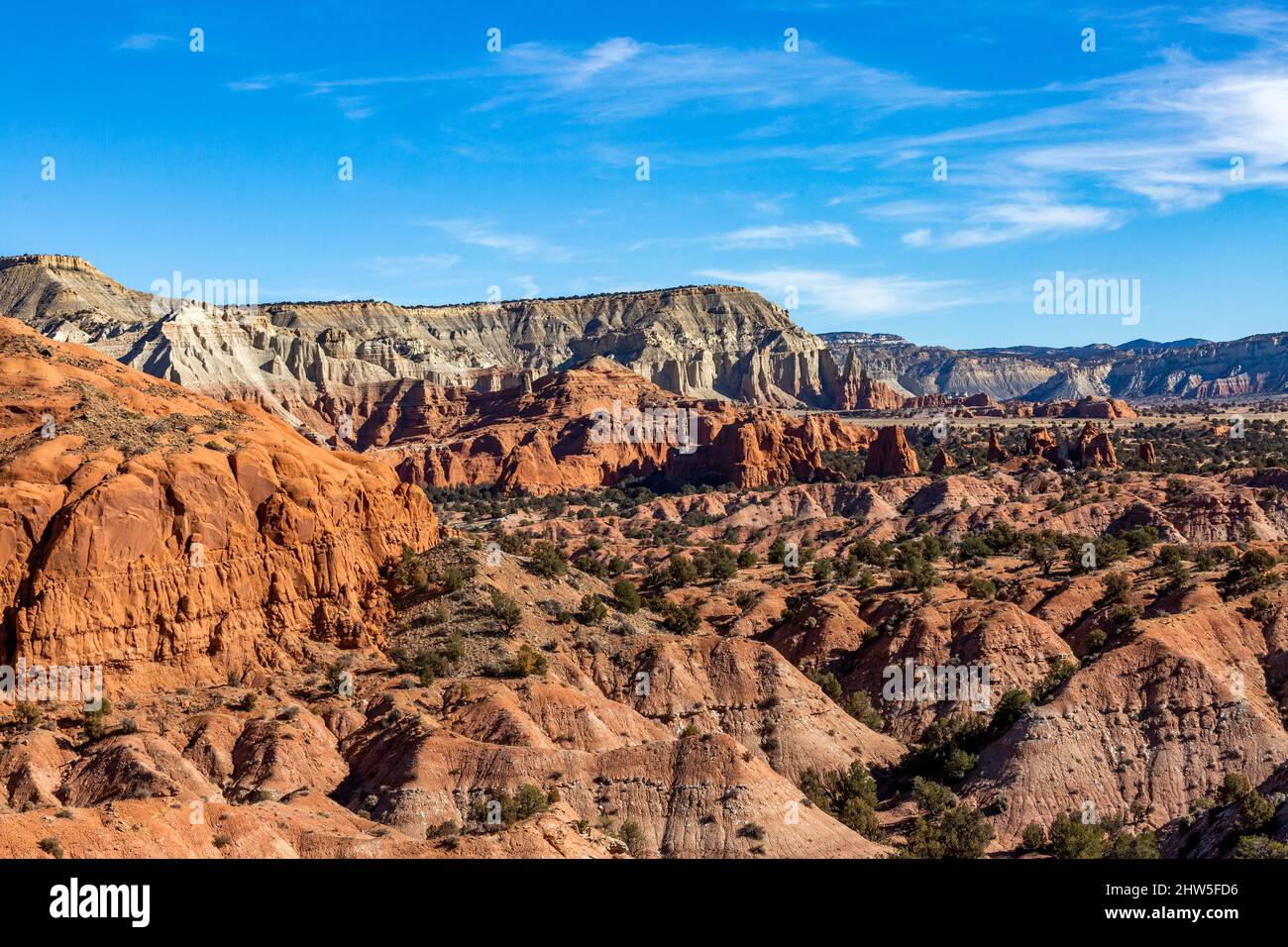 United States, Utah, Escalante, Sandstone layers in canyon Stock Photo ...