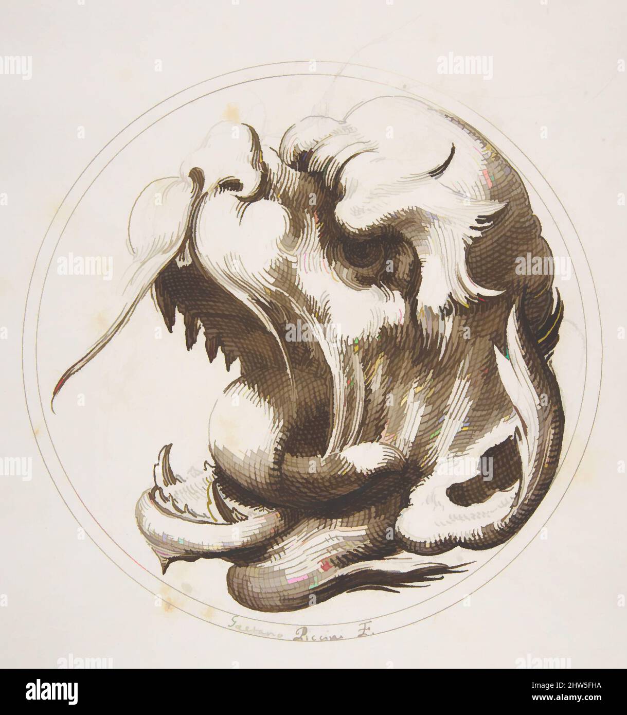 Art inspired by Large Grotesque Head With an Open Mouth Looking to the ...