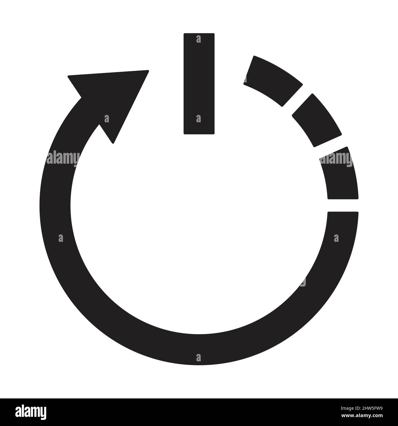 restart icon vector for graphic design, logo, website, social media ...