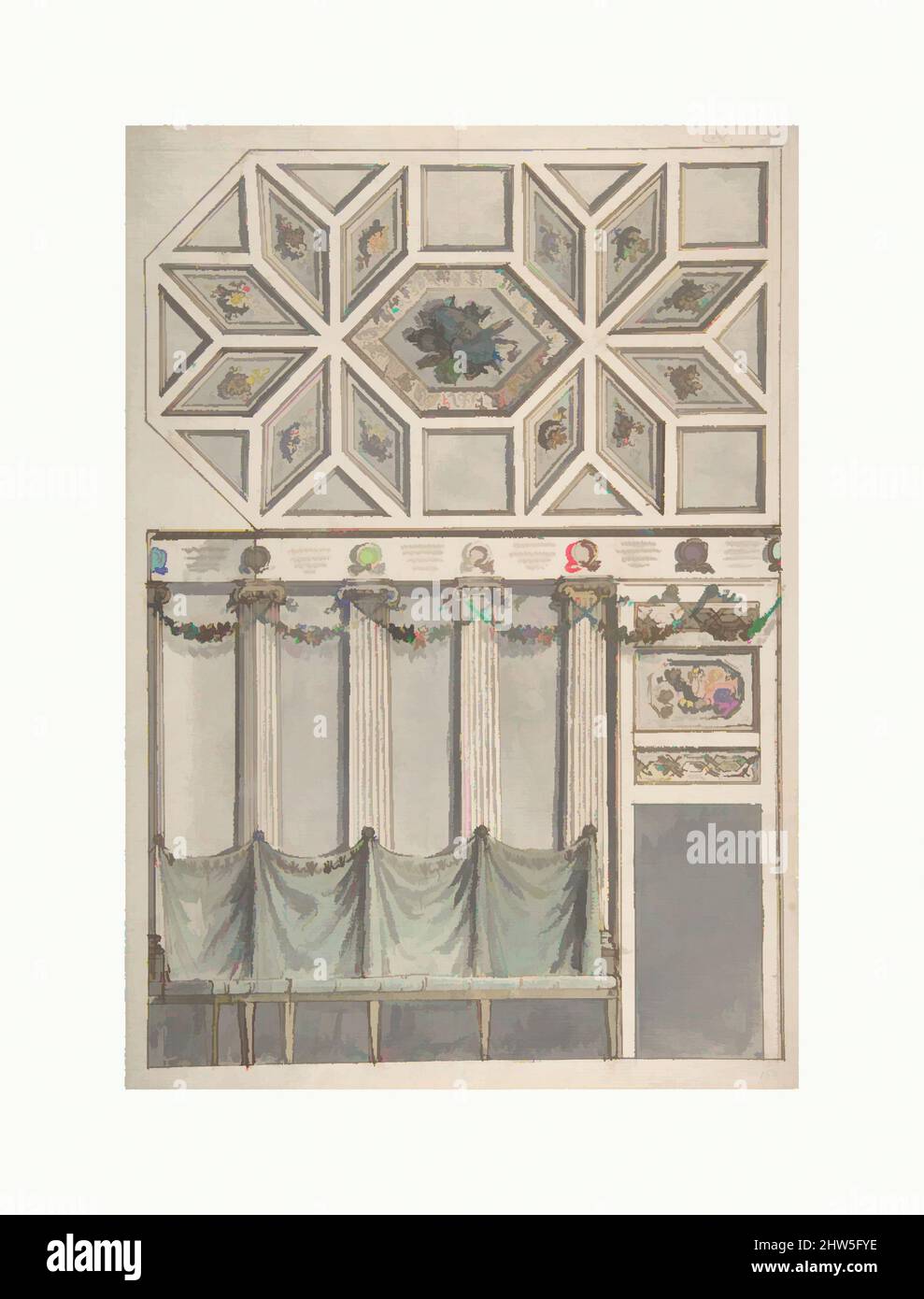 Central hexagonal cartouche hi-res stock photography and images - Alamy