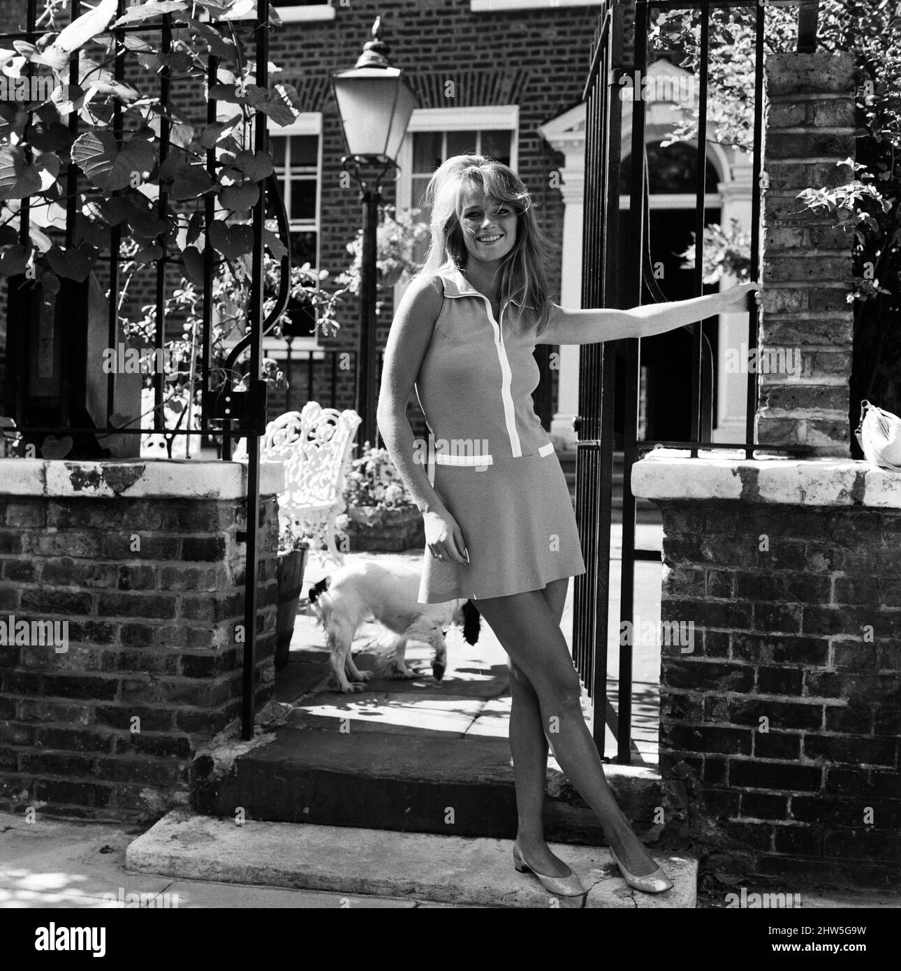 Actress Charlotte Rampling pictured in Chelsea. 9th August 1967 Stock ...