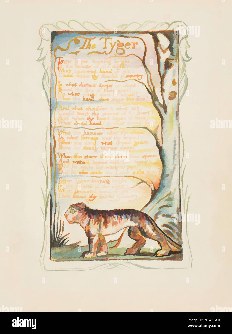 The tyger william blake hi-res stock photography and images - Alamy