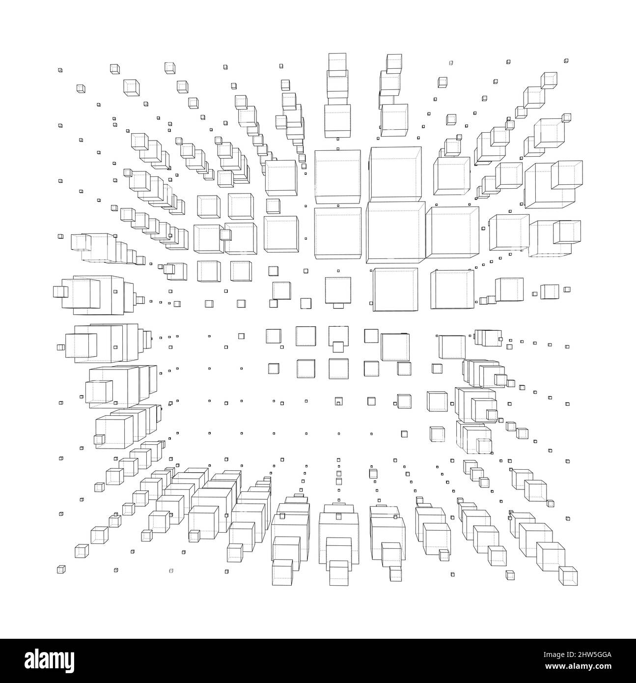 Vector abstract boxes background Stock Vector Image & Art - Alamy