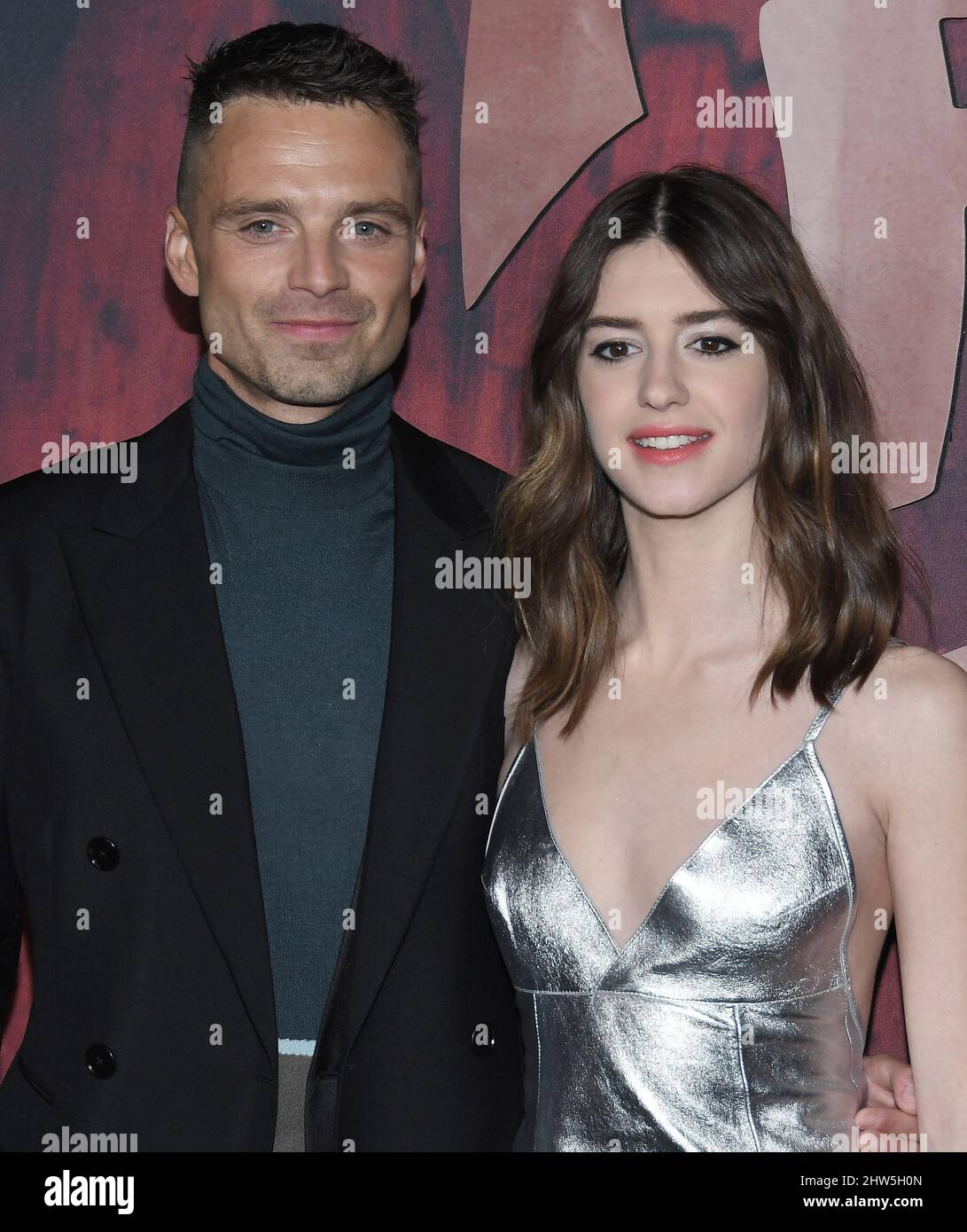 Los Angeles, USA. 03rd Mar, 2022. (L-R) Sebastian Stan and Daisy Edgar ...