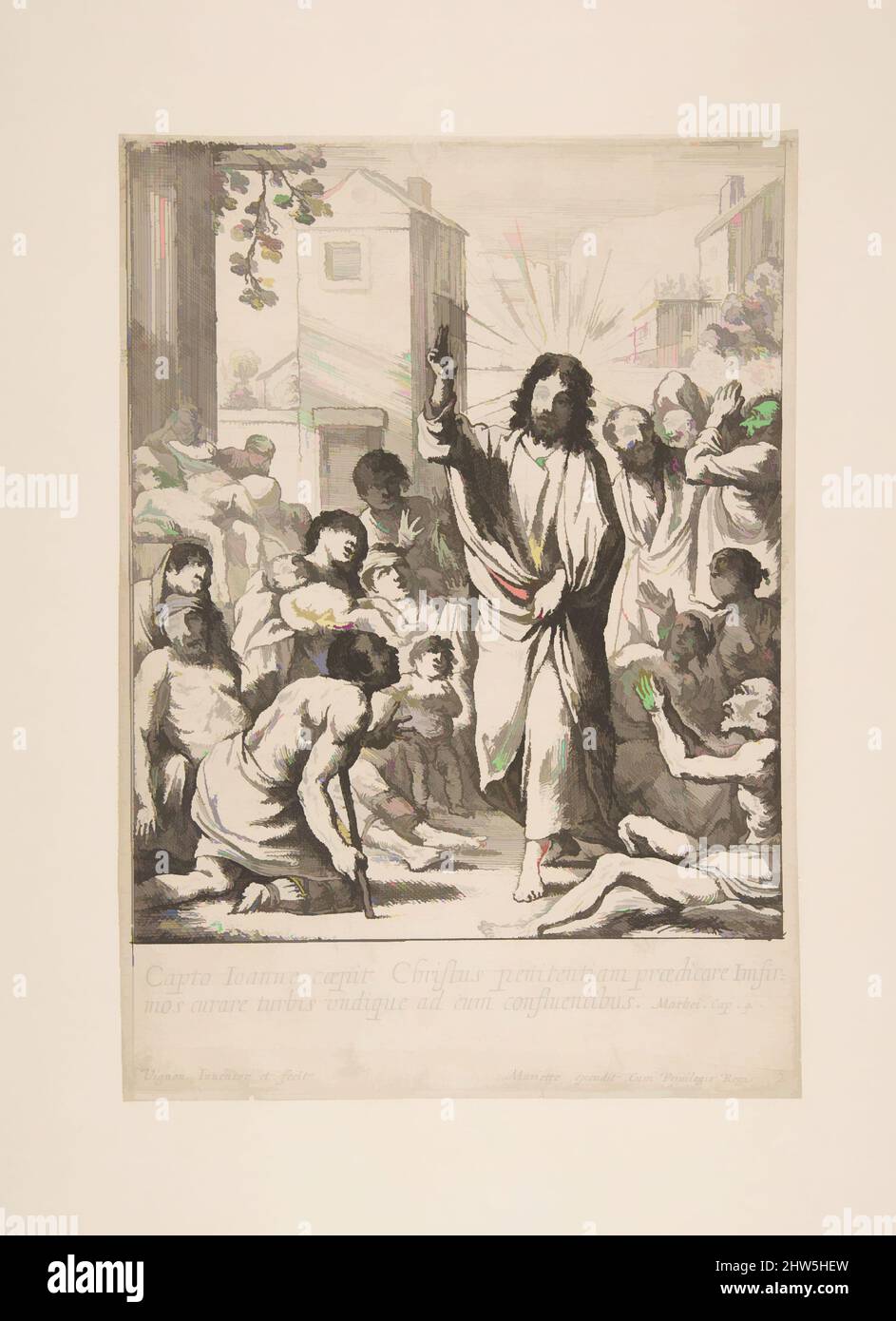 Jesus christ guerit plusieurs malades en galilee hi-res stock ...
